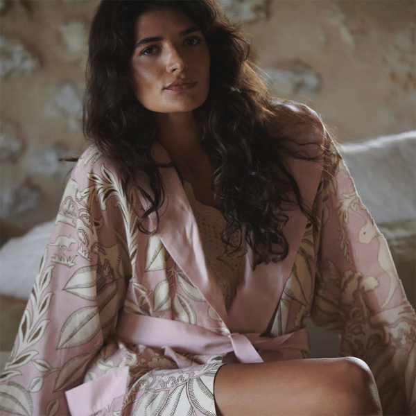 Dressing 'Sphinx Pink' Gown by One Hundred Stars – Curated Living