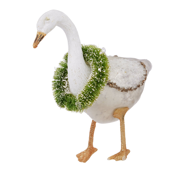 Xmas Ornament 'Goose White' Hanging Decoration by Bungalow of Denmark ...