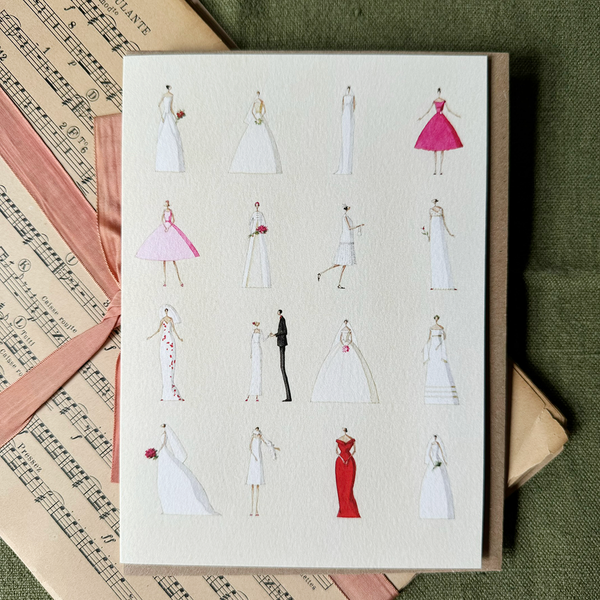Greeting Card 'Wedding Dresses' by Laura Stoddart – Curated Living
