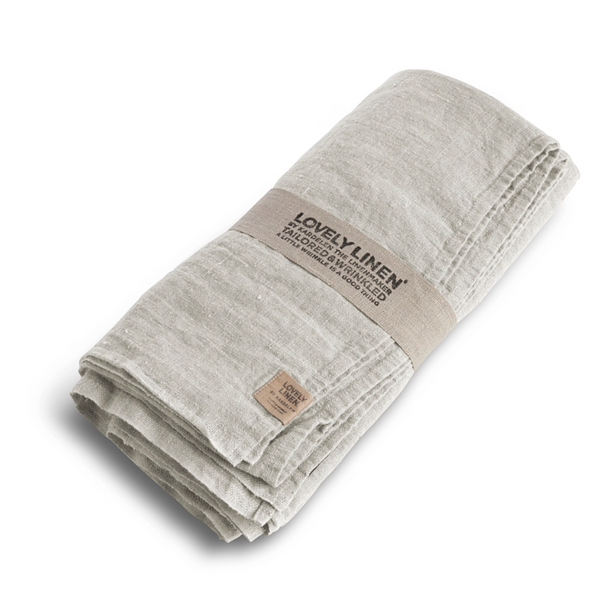 Linen 'Light Grey' Tablecloth by Lovely Linen – Curated Living