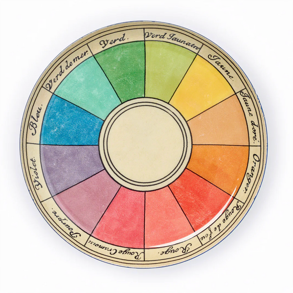 Enamel Tray 'Cercle Chromatique' Round by Roomytown UK – Curated Living