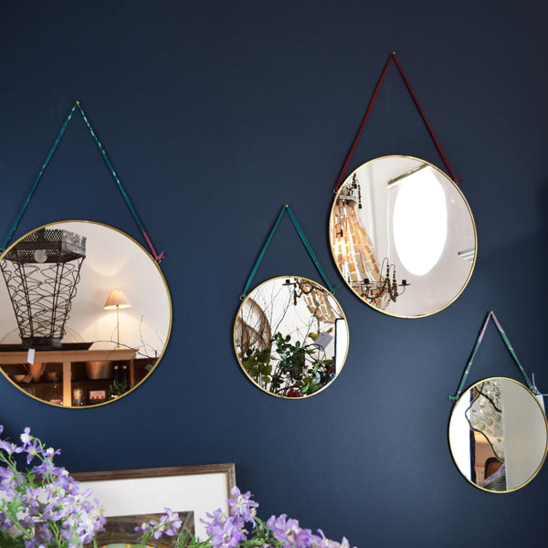 Small Round Brass Mirror – Curated Living