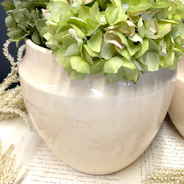 Flower Pot 'Vita Cream' Large by Bungalow of Denmark – Curated Living