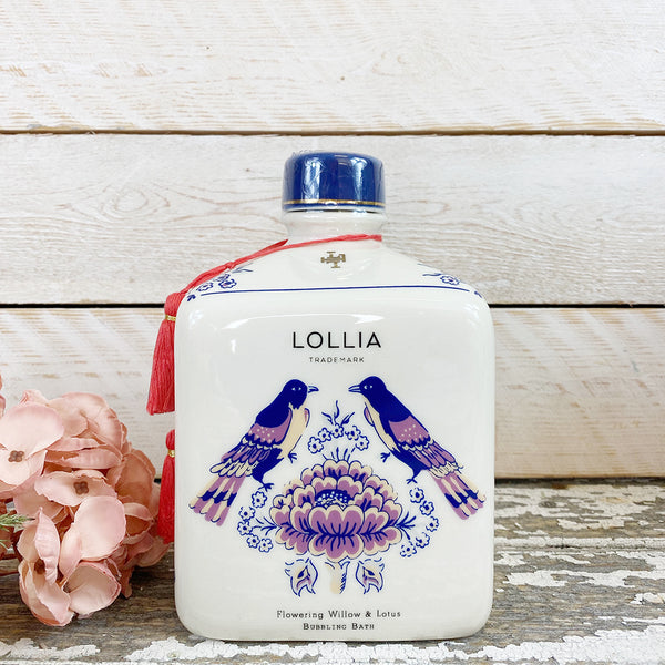 LOLLIA 'Imagine - Flowering Willow and Lotus' Bubble Bath in Ceramic B ...